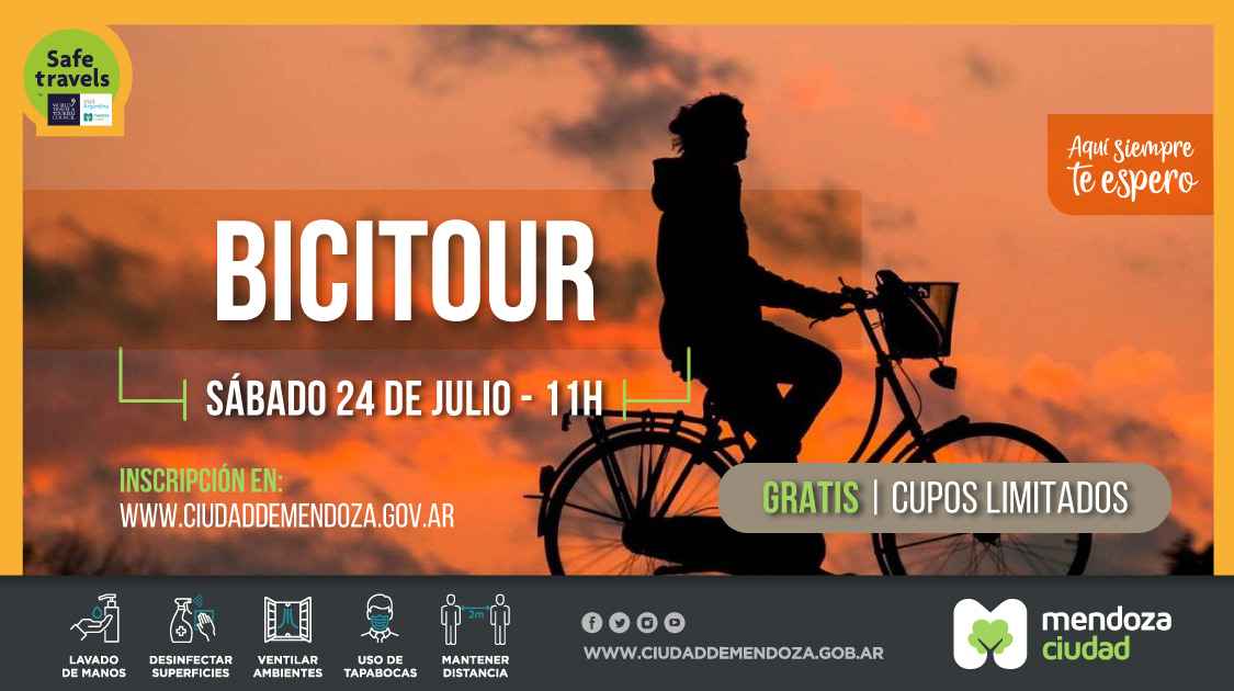 Un paseo sustentable por la Ciudad con “Bicitour” – Prensa de la Ciudad de Mendoza
